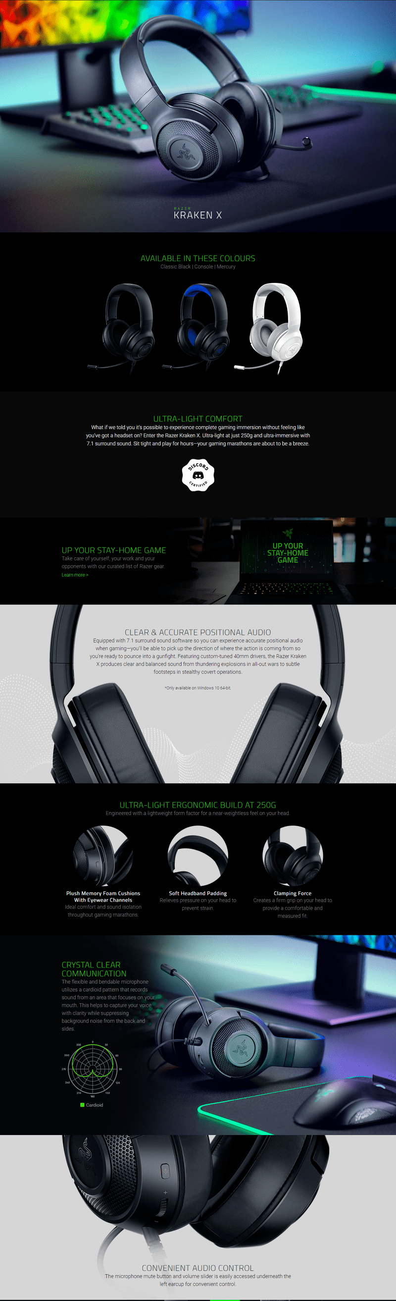 Razer Kraken X - Multi-Platform Wired Gaming Headset - Frml Packaging ...