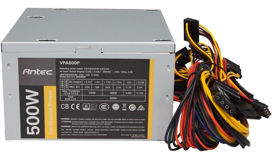 Antec Power Supply: 500w Oem Psu 35cm For 24pins And Cpu 8(4+4)pin Pci ...