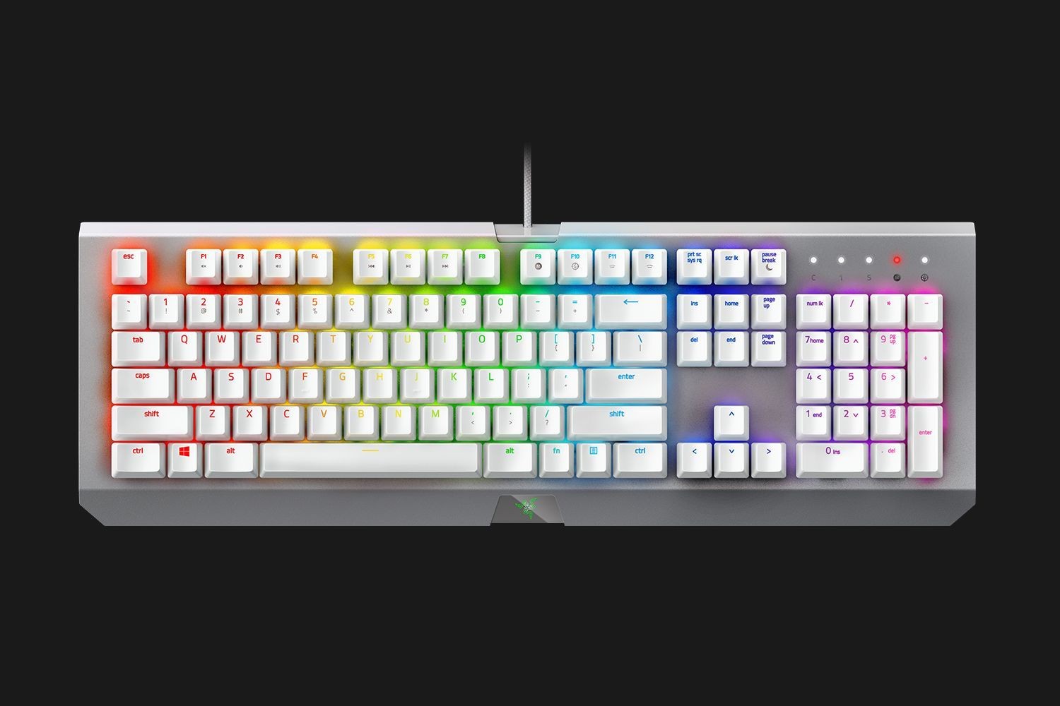 Razer Gaming Keyboard: Blackwidow X Chroma Mercury White Edition ...