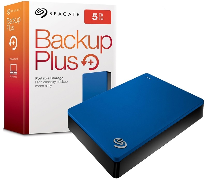 Seagate Backup Plus Portable 5TB External Hard Drive USB3.0 Blue