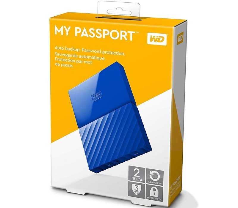 Western Digital 2TB WD My Passport Portable USB3.0 Hard Drive And Auto ...