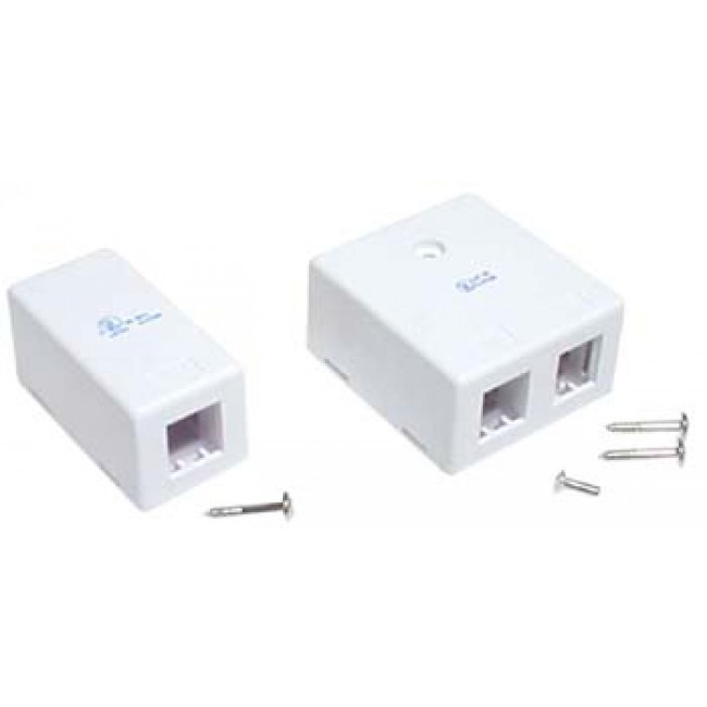 4cabling Single Keystone Surface Mount Box 016.008.0001