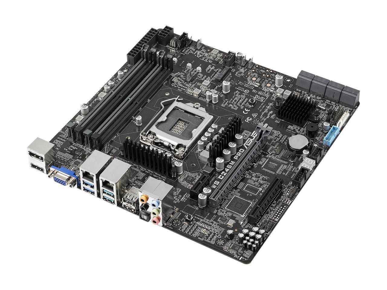 Asus Ws C246M Pro Lga1151 Ecc Ddr4 M.2 C246 Server Workstation Micro Atx Motherboard For 8Th ...