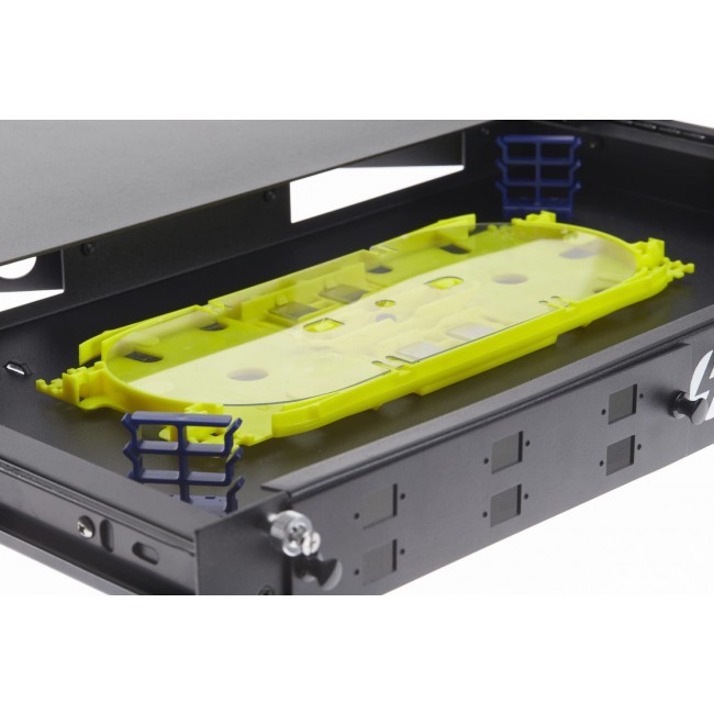 4cabling 1ru 12 Port Rack Mount Fibre Optic Patch Panel Fobot W ...