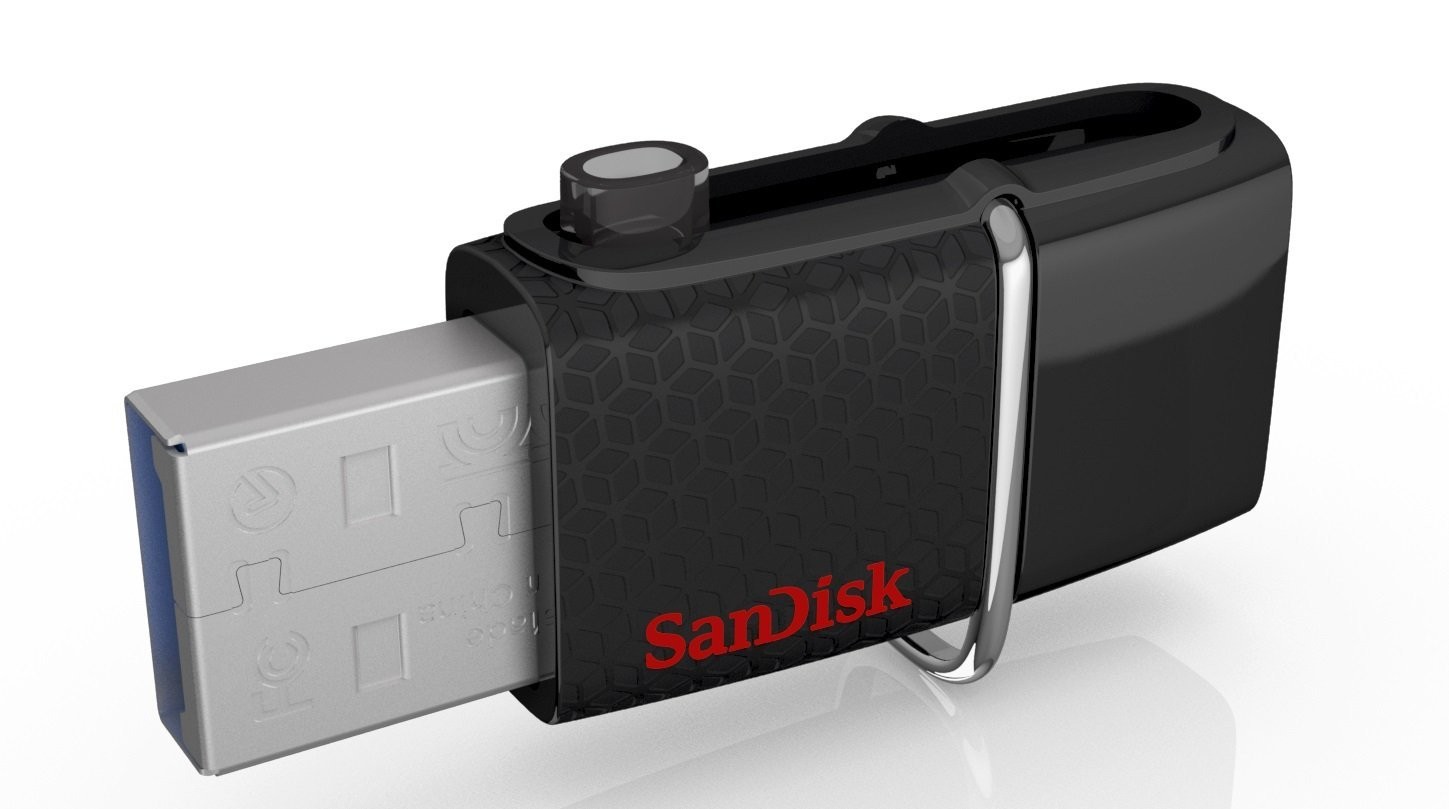 Sandisk 64gb Ultra Dual Usb 3.0 Pen Drive Otg Flash Drive With Micro ...