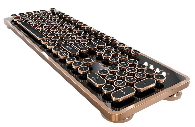 Azio Mk Retro Classic Bt Vintage Typewriter Bluetooth Backlit ...