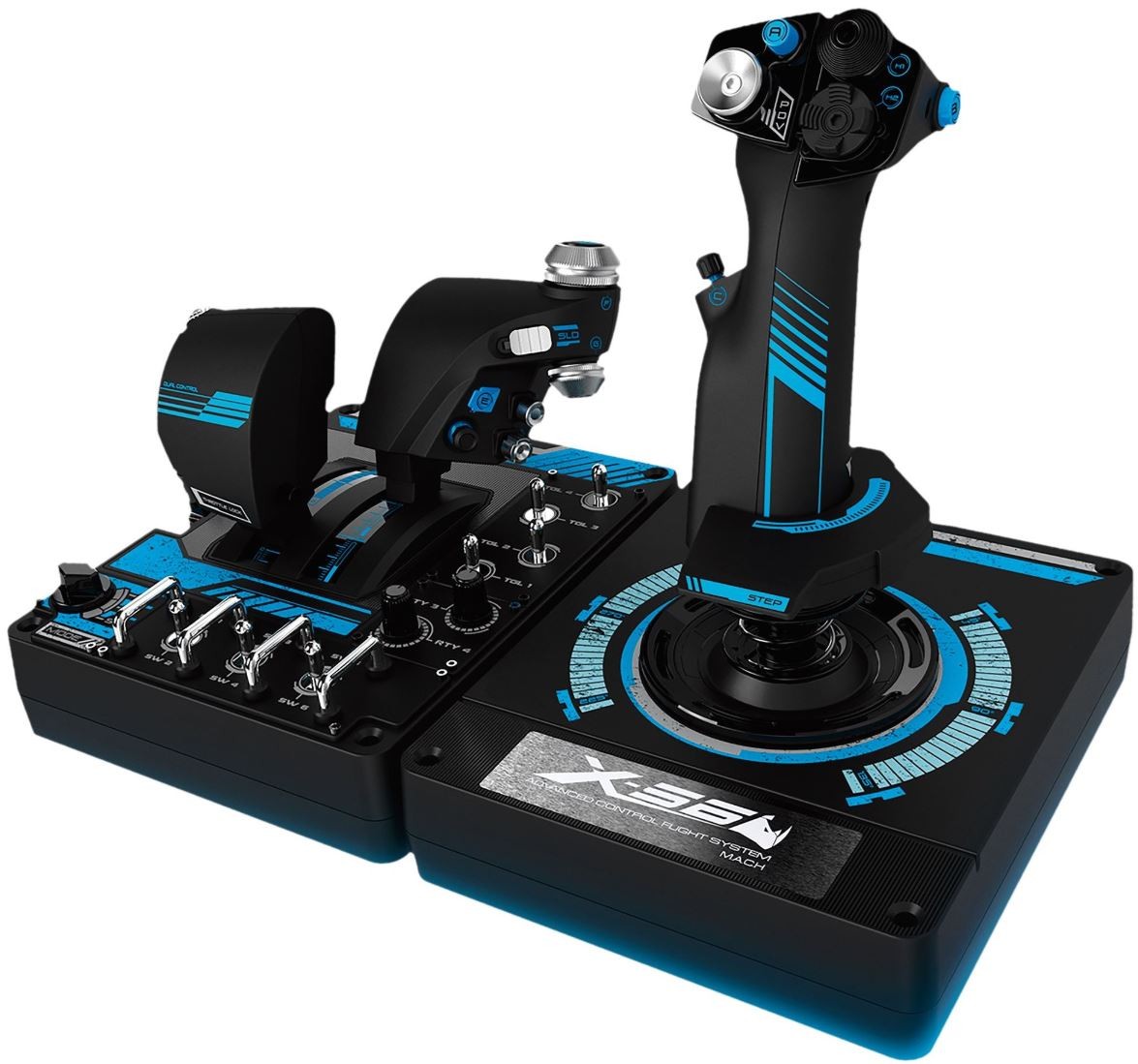 Logitech G X56 H.o.t.a.s. Rgb Throttle & Stick Simulation Controller 6 ...