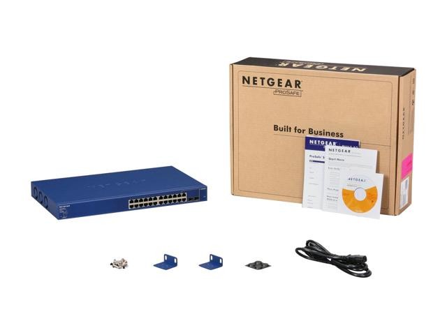 Netgear Gs724tpv2 24-port Gigabit Poe+ Ethernet Smart Managed Pro ...