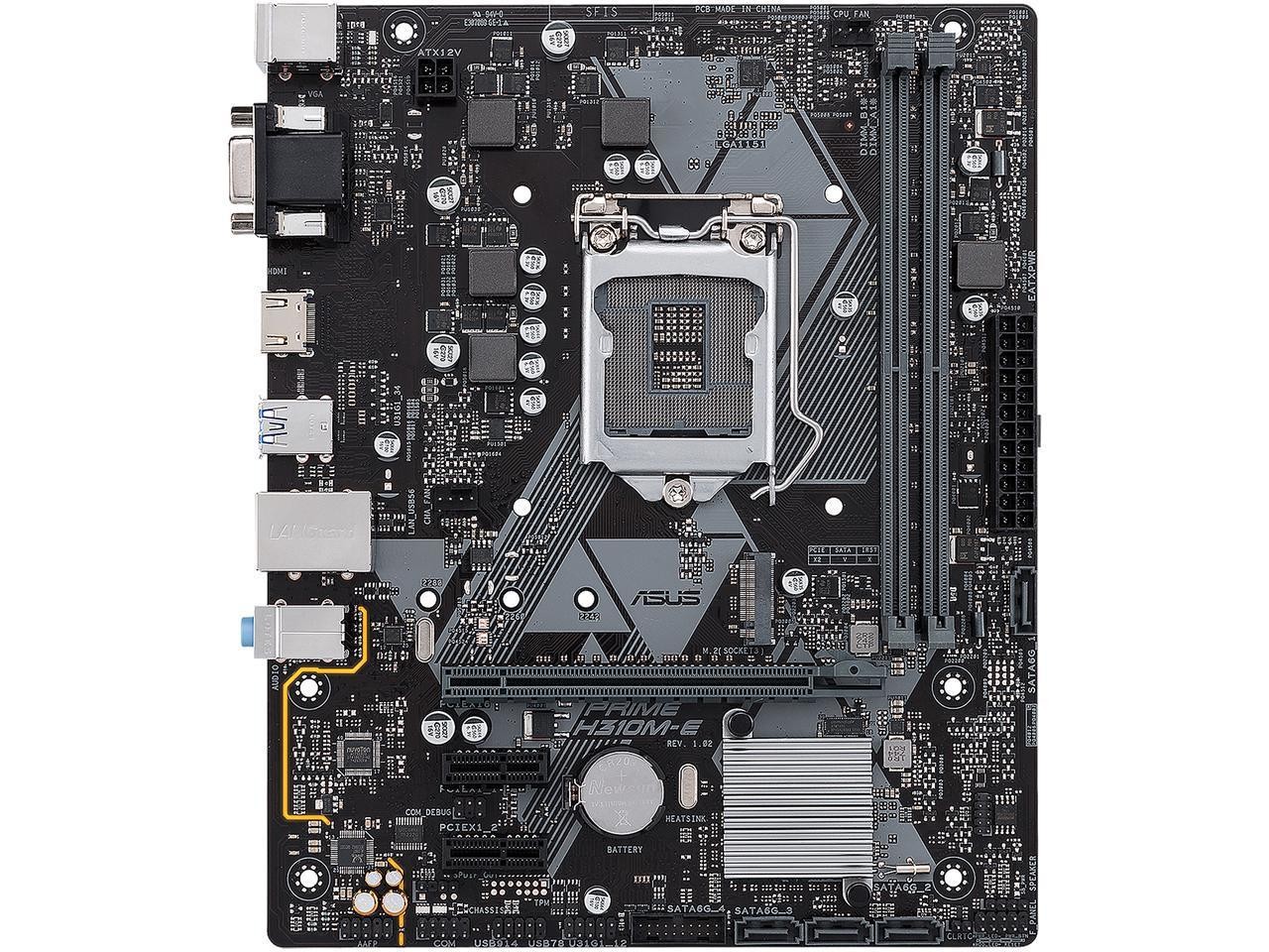 Asus Matx Motherboard: H310 Socket 1151 For Intel 8Th Gen. Processors ...
