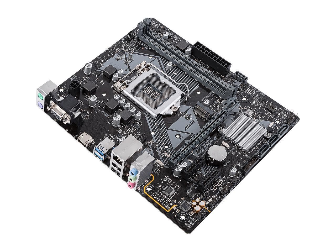Asus Matx Motherboard H310 Socket 1151 For Intel 8th Gen Processors 2x Ddr4 4x Sata 6gb S