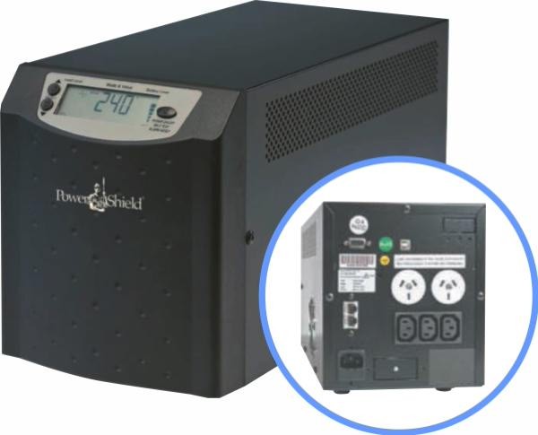 PowerShield Commander 1000VA/ 700W Line Interactive Pure Sine Wave Tower UPS with AVR PSC1000
