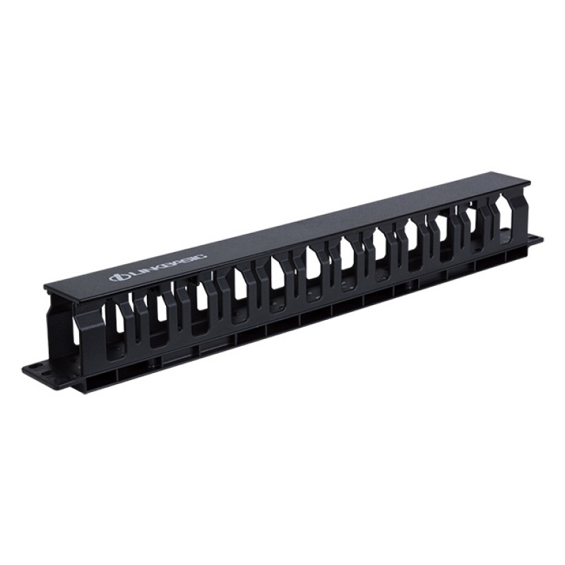 Linkbasic 1ru 19" Cable Management Rail 24 Slot Shallow (plastic) Mtc04