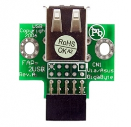 Startech 2 Port Usb Motherboard Header Adapter - Usb A To Usb 10 Pin ...