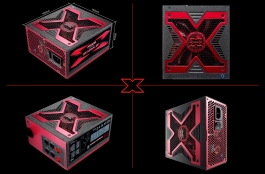 AeroCool Powerful "X" theme Gaming PSU, total output 800W, 80+ True ...