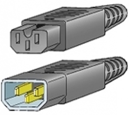 Cisco Cabinet Jumper Power Cord, 250 Vac 13a, C14-c15 Connectors Cab ...