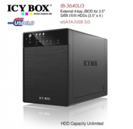 Icy Box Ib-3640su3 External 4-bay Jbod System For 3.5 Inch Sata Hdds ...