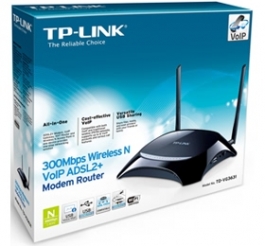 TP-LINK TD-VG3631 300Mbps Wireless N VoIP ADSL2+ Modem Router, MTK ...