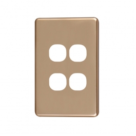 4C | Classic 4 Gang Switch Cover - Gold 040.000.0034