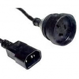 EATON M11001S Output Cord, IEC 10A plug to 10A 3 pine AUST, stubby ...