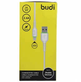 Budi USB Charge/Sync Braided Cable, 1 Meter Length - (6971536920183) 6970000000000