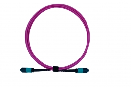 3m MPO-MPO 8F Multimode OM4 Fiber Optic Cable | Magenta MPOFF-OM4-3M-8
