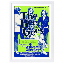 Wall Arts The Bee Gees - Jimmy Stevens - 1973 Large 105cm x 81cm Framed ...