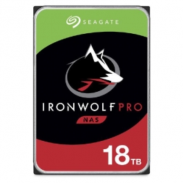 Seagate IronWolf Pro NAS 18TB ST18000NT001 3.5" Internal SATA 6Gb/s, 1 ...