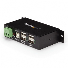 STARTECH.COM 4 PORT USB2.0 HUB, INDUSTRIAL, METAL, ESD PROTECTION ...