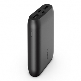 BELKIN MULTI-PORT POWER BANK, 10K mAh, USB-C(1), USB(2), BLK USB-A TO C ...