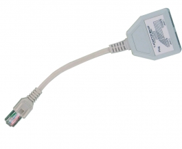Cabac UTP Splitter Dongle RJ45 Plug to 2 By RJ45 Socket (LS) 42LAUTP