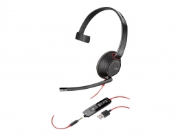Plantronics Blackwire C5210 Monaural Uc Usb Headset W/ 3.5mm 207577-01