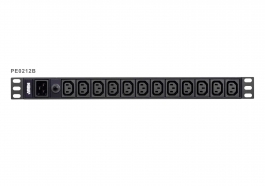 Aten 12 Port 1U Basic Pdu Supports Up To 15A With 12 Iec C13 Outputs ...