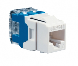 CLIPSAL SOCKET MOD CAT6 RJ45 KEYSTONE RJ45SMA6-WE