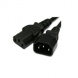 Wicked Wired 1.8m Standard Male Iec To Standard Female Iec Power ...