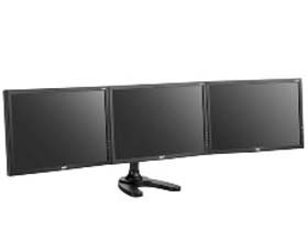 Atdec Spacedec Freestanding Triple Mount Supports Up To Three Monitors ...