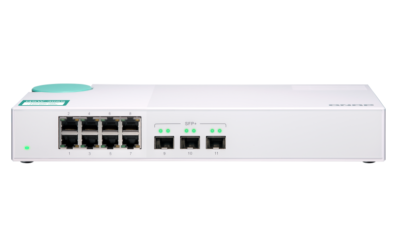Qnap 11 Port Unmanaged Switch 10Gbe Sfp+(3) Gbe(8) 2Yr Qsw-308S