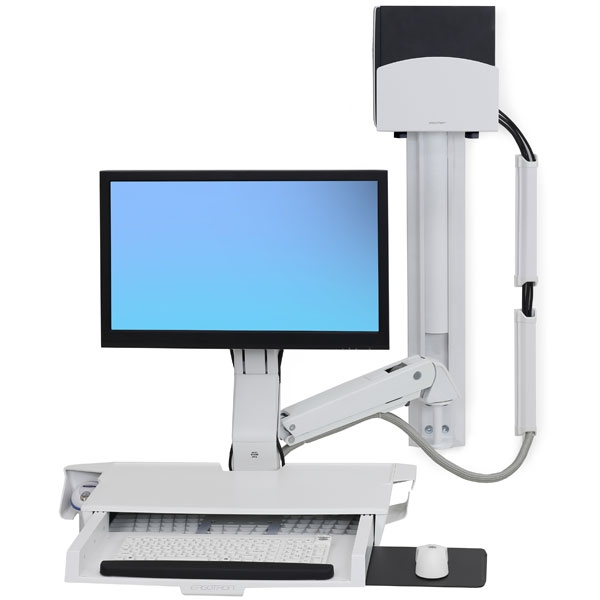 Ergotron Styleview Sit-stand Combo System With Worksurface Bright White ...