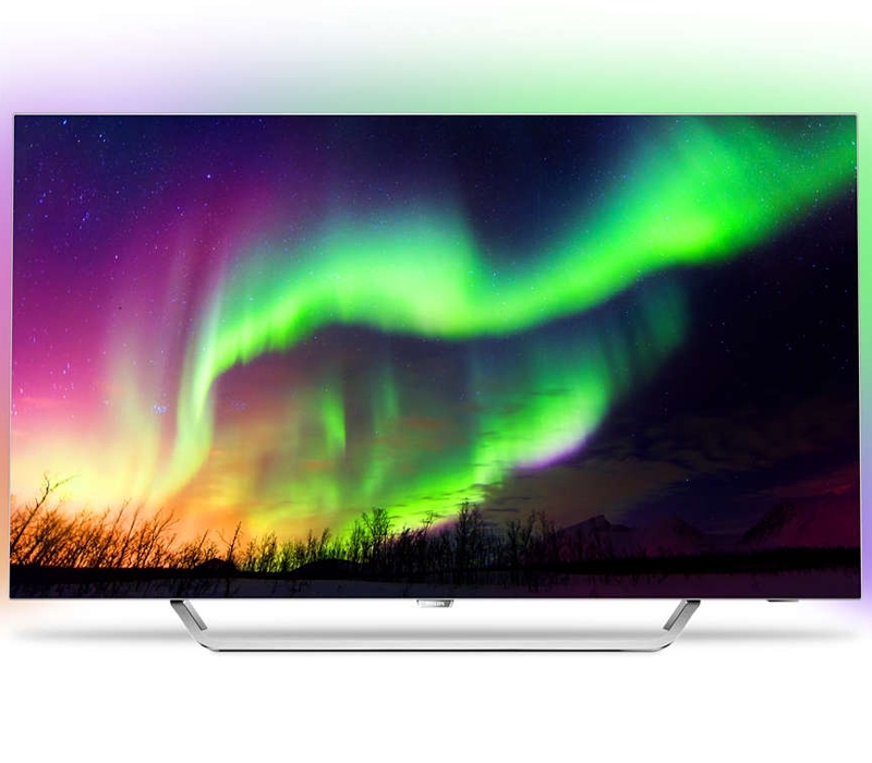 Philips 55" 4K Razor Slim OLED Smart TV with Ambilight 3 Sided, P5 ...