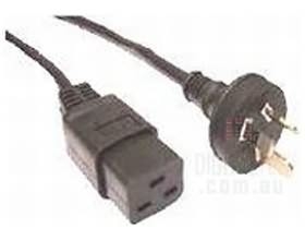 Eaton 6e1619 3pin Male Plug To C20(male) 15a 2metre Cord
