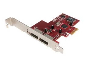 Startech 2 Port Pci Express Esata Controller Adapter Card - Dual Port ...