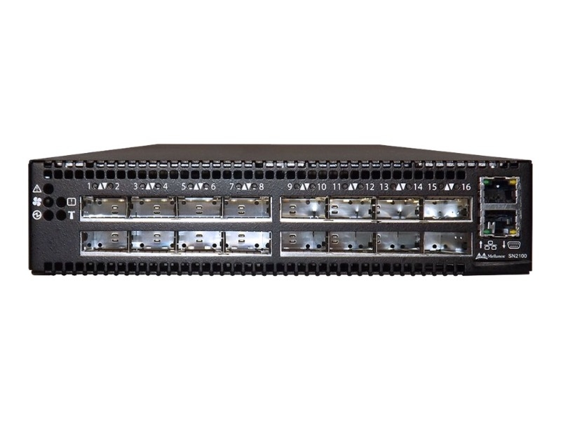 MELLANOX 100GBE 1U SWITCH, CUMULUS, 16xQSFP28, 2xPSU, x86 CPU, SHORT, P2C