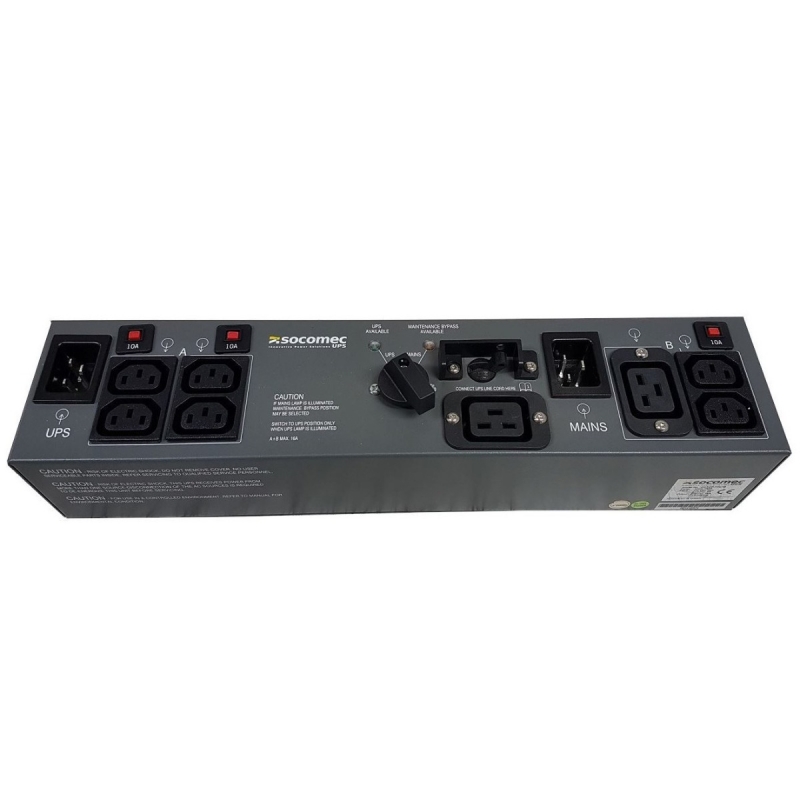Socomec MBP+PDU : Maintenance bypass+PDU : 16A RACK 2U (012.009.0010)