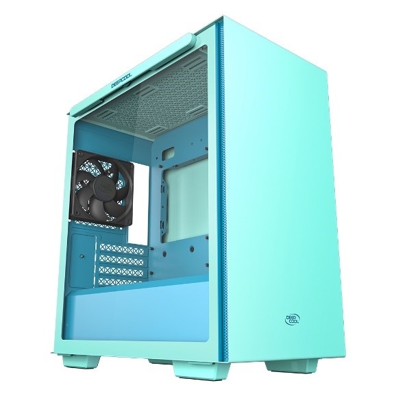 Deepcool MACUBE 110 Mint Green Minimalistic Micro-ATX Case, Magnetic ...