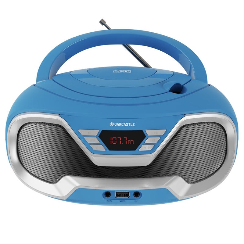 Oakcastle CD200 Portable Bluetooth CD Player-Blue MY-1000002732