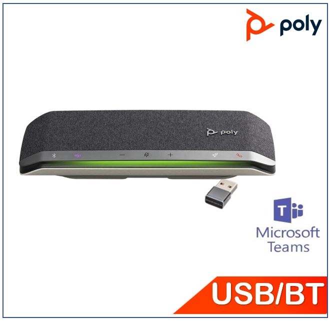 Plantronics/Poly Sync 40+, Teams, including Sync40 and BT600 Bluetooth Adapter, Touch user ...