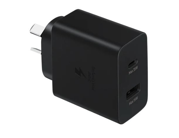 Samsung 35W Power Adapter Duo_TA220 - Black (EP-TA220NBEGAU), Dual ...