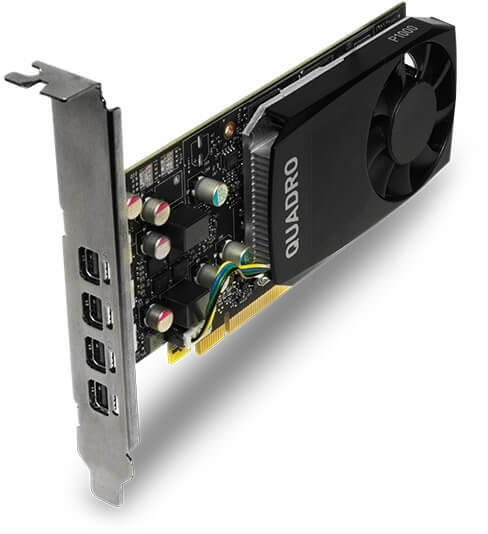 Leader nVidia Quadro P1000 PCIe Workstation Card 4GB DDR5 4xmDP ...