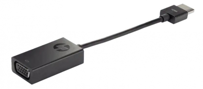 HP HDMI to VGA Adapter for Audio/Video Device, Ultrabook, Notebook, Monitor