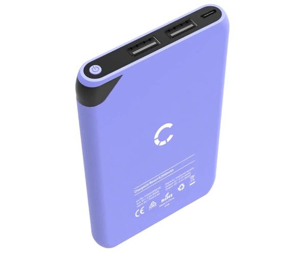 Cygnett ChargeUp Boost 5K mAh Power Bank - Lilac (CY2502PBCHE), Dual ...