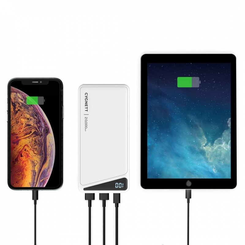Cygnett ChargeUp Boost 2nd Gen 20K MAh Power Bank White CY3484PBCHE cygnett-chargeup-boost-2nd-gen-20k-mah-power-bank-white-cy3484pbche